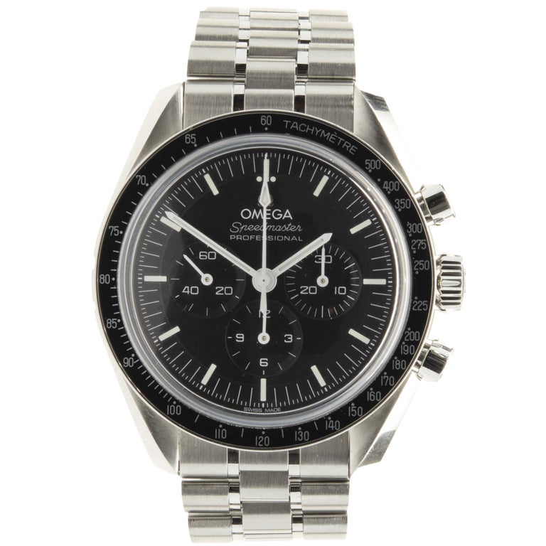 Omega Stainless Steel Speedmaster Moonwatch at 1stDibs