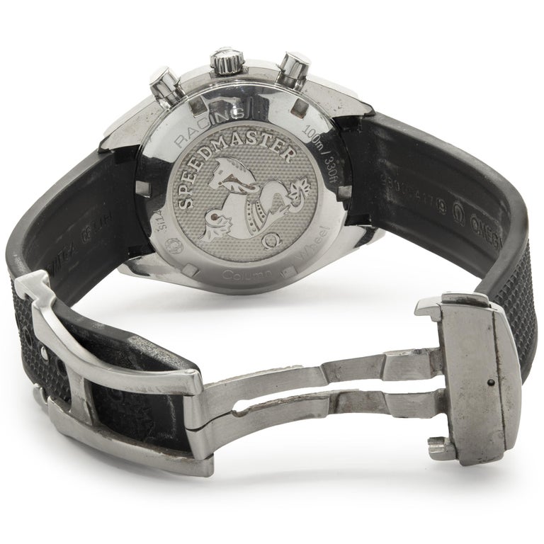 Omega Stainless Steel Speedmaster Racing Co-Axial Chronograph at 1stDibs