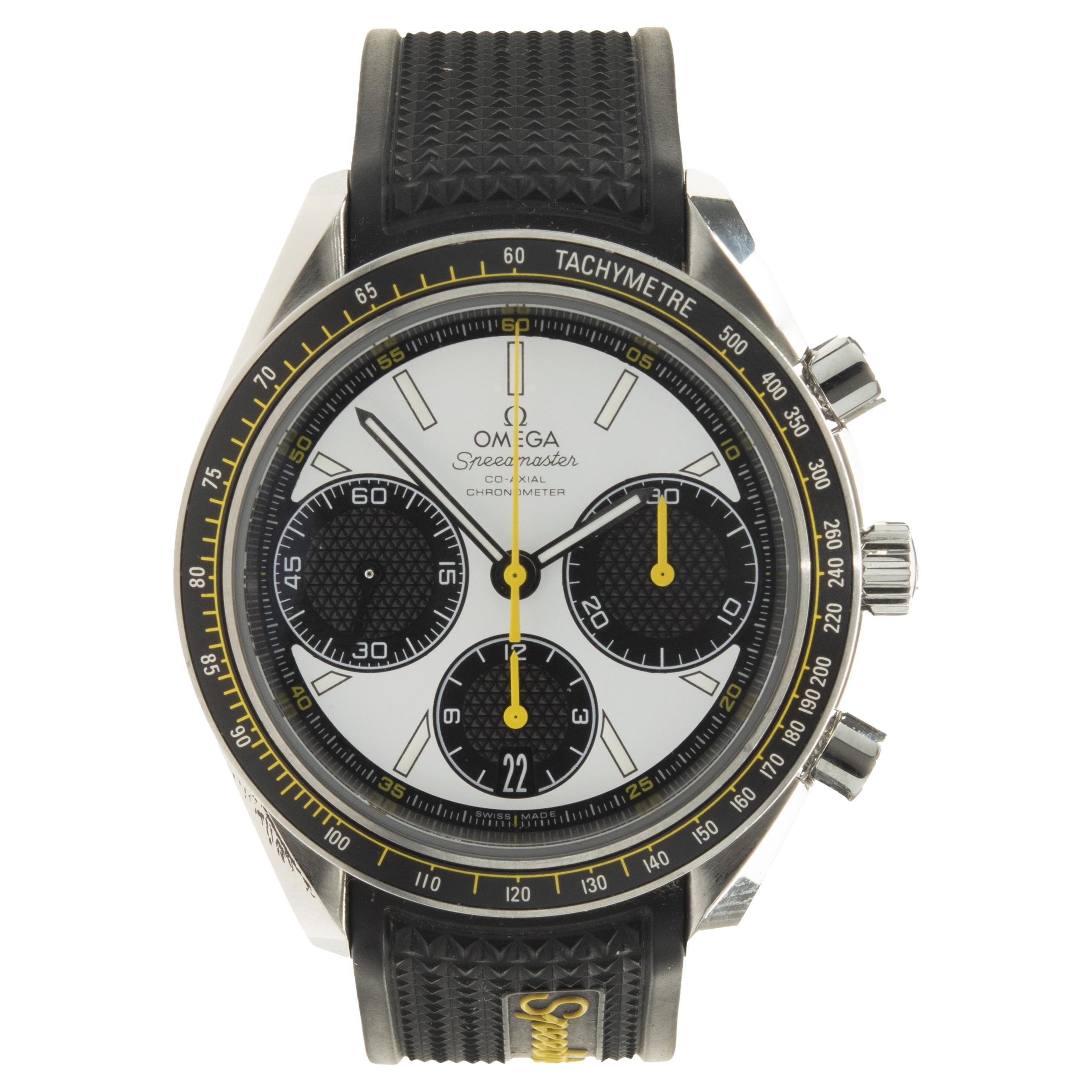 Omega Stainless Steel Speedmaster Racing Co-Axial Chronograph at 1stDibs