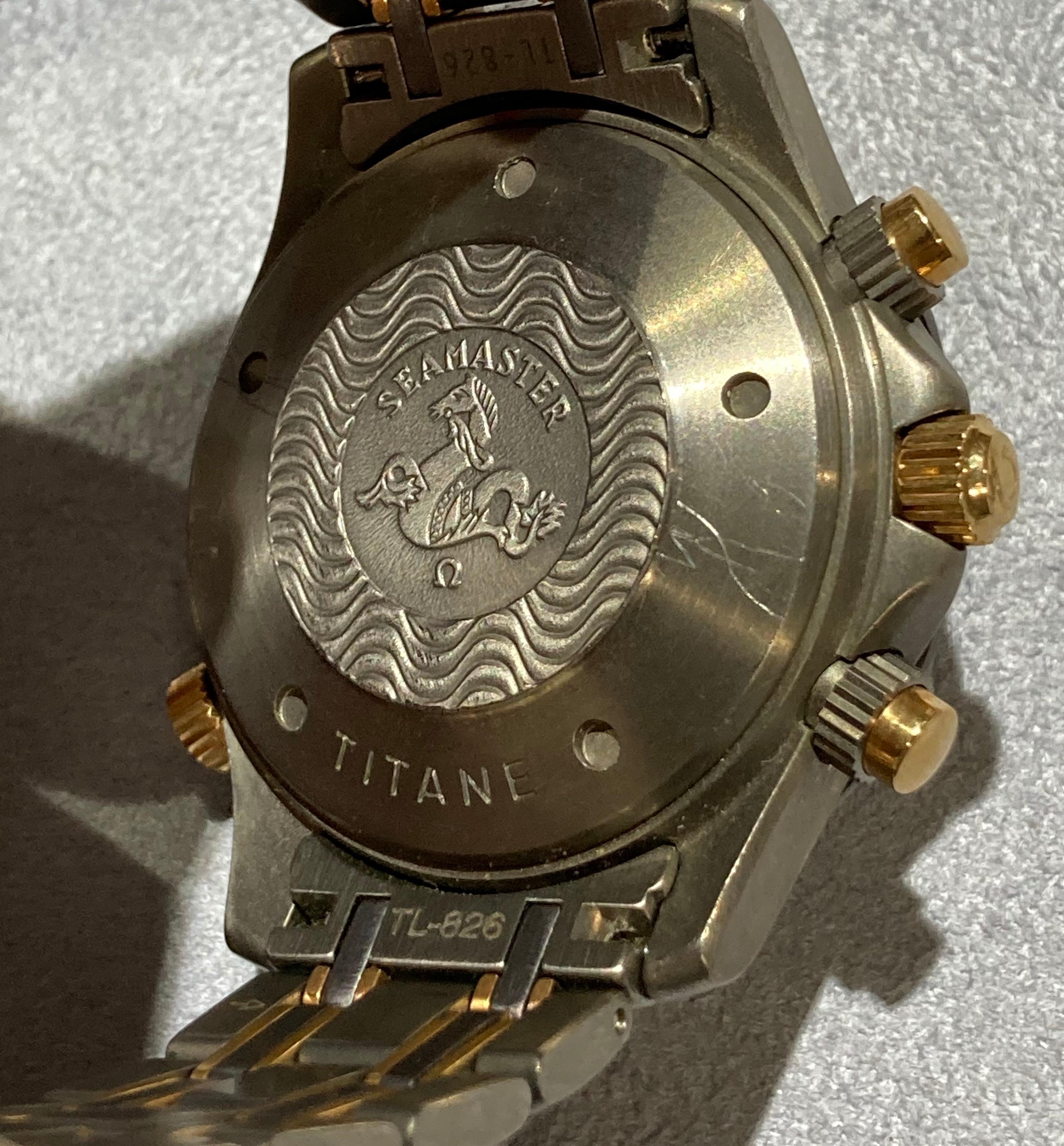 Omega Titanium and Rose Gold Seamaster at 1stDibs | omega seamaster ...