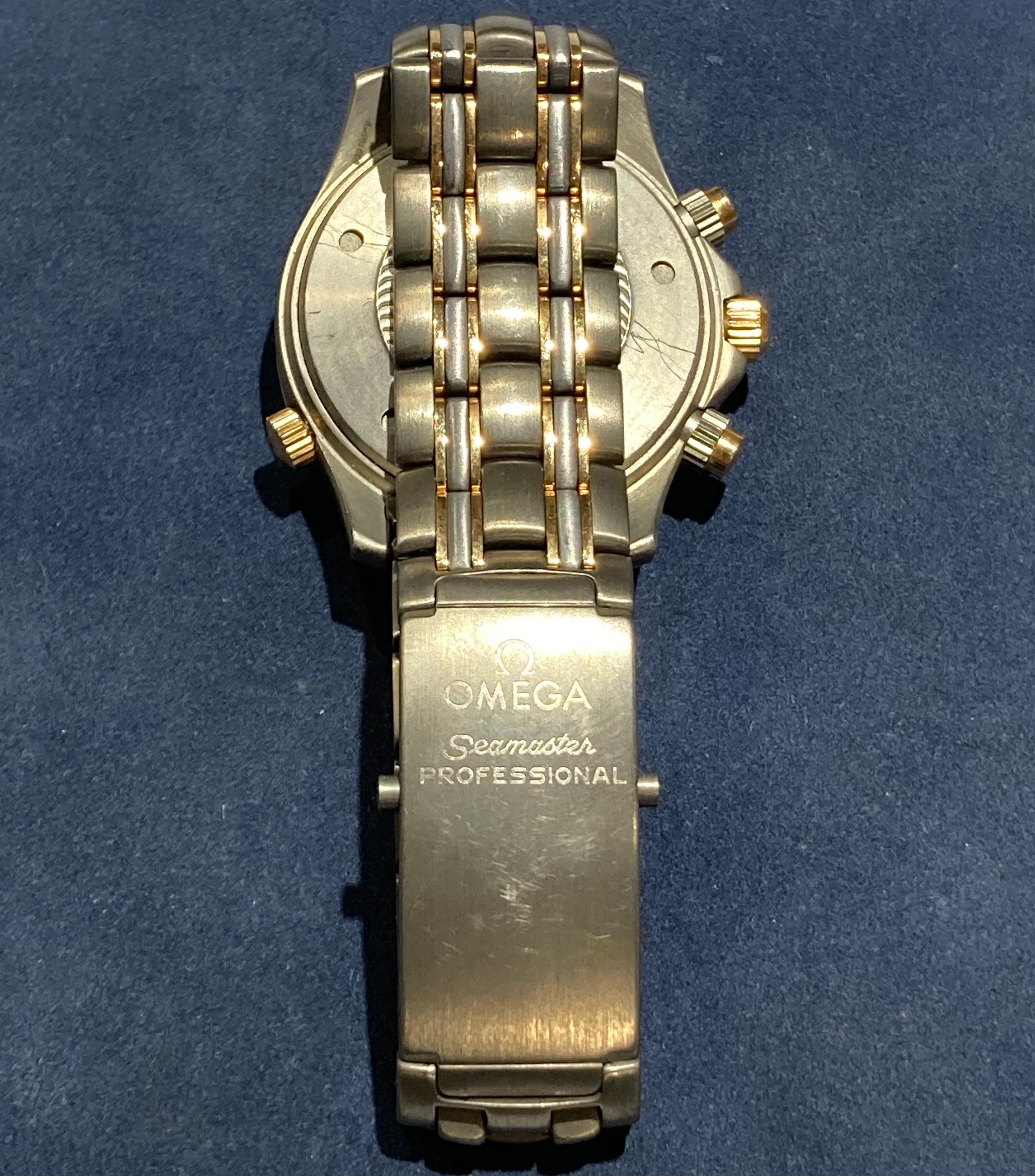 Omega Titanium and Rose Gold Seamaster at 1stDibs | omega seamaster ...