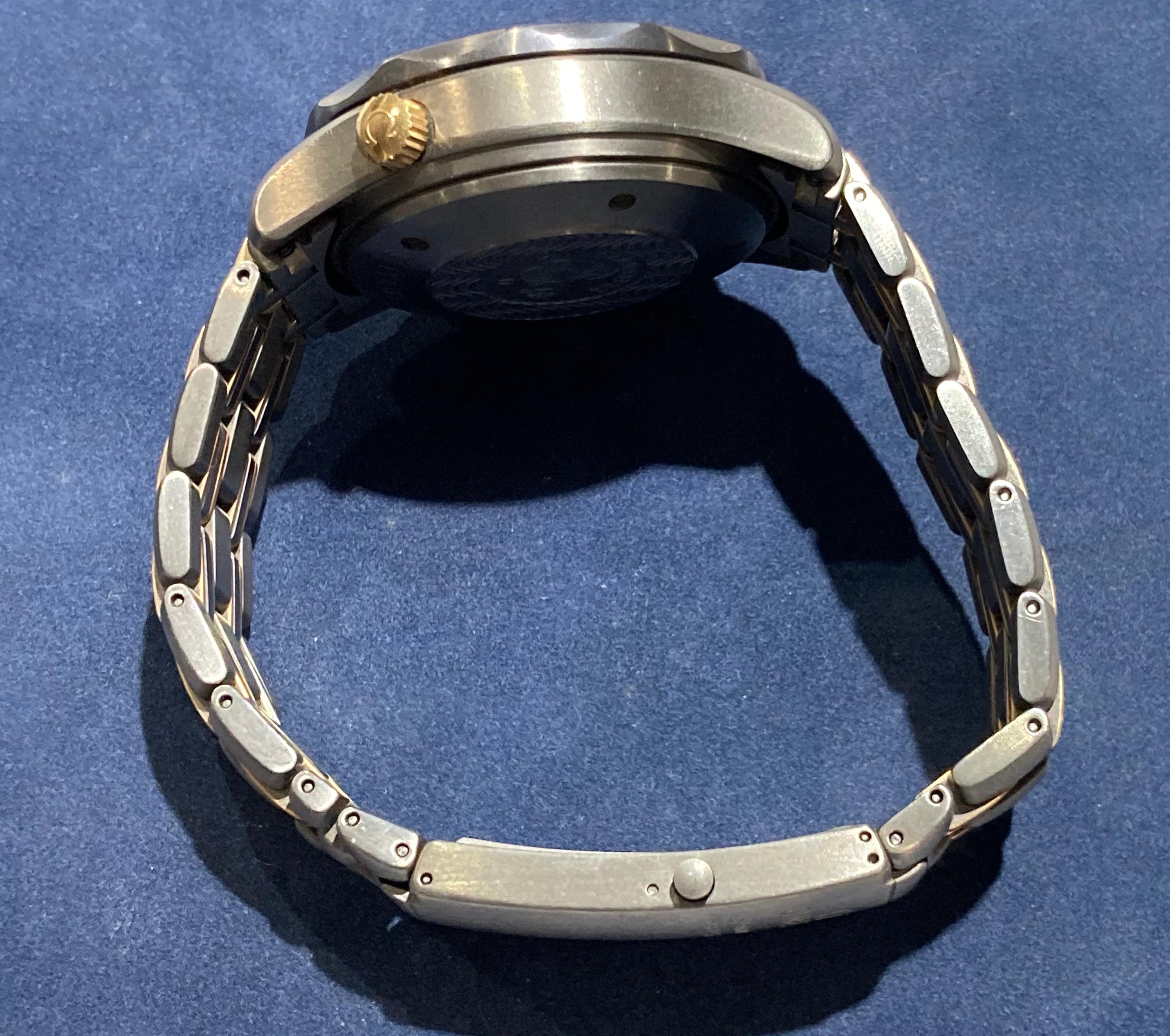 Omega Titanium and Rose Gold Seamaster at 1stDibs | omega seamaster ...