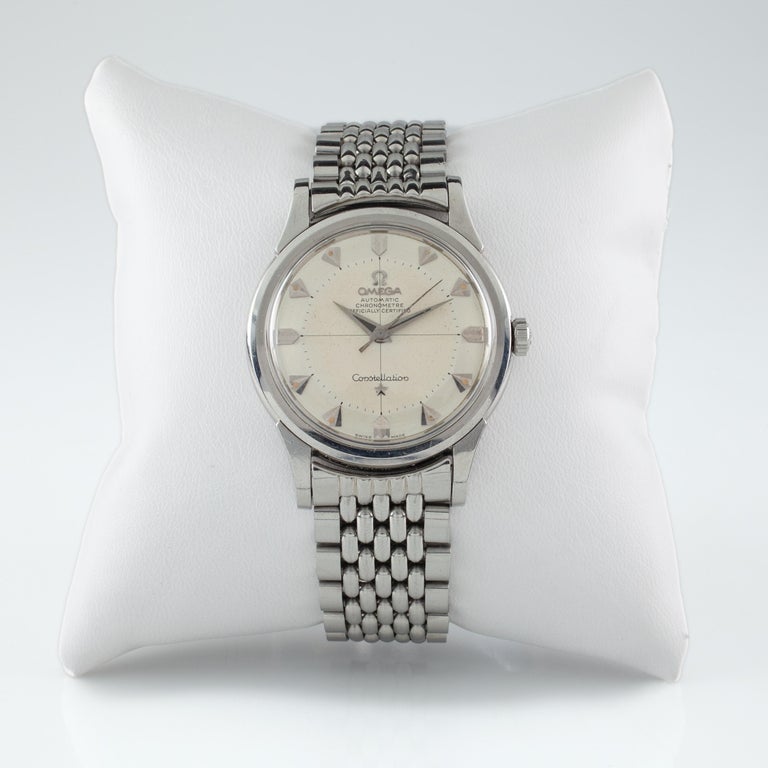 Omega Vintage Constellation Pie Pan Stainless Steel Watch #551 #14381 ...