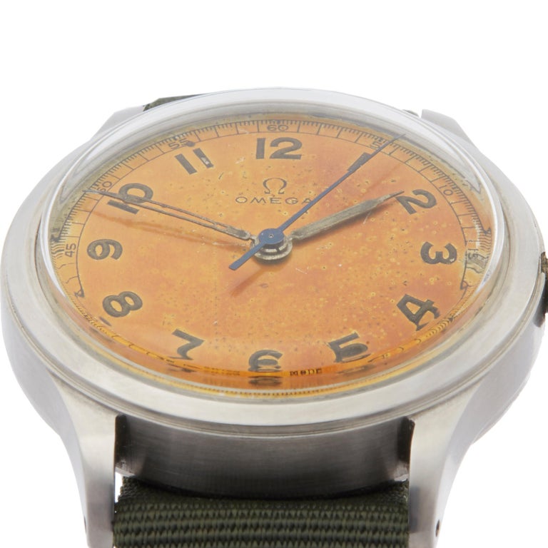 Omega Vintage US Army Military Stainless Steel 30T2SC Wristwatch at ...