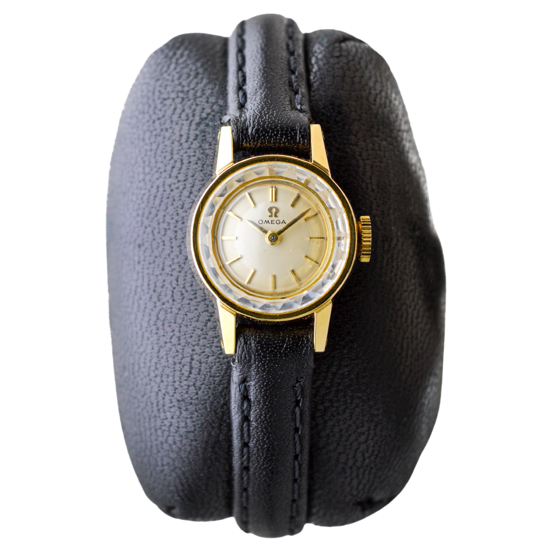 Omega Yellow Gold Filled Mid Century Design Ladies Watch in New ...