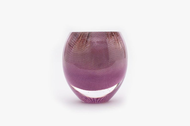 Omer Arbel Unique Copper Mesh Glass Vases OA84 For Sale at 1stDibs