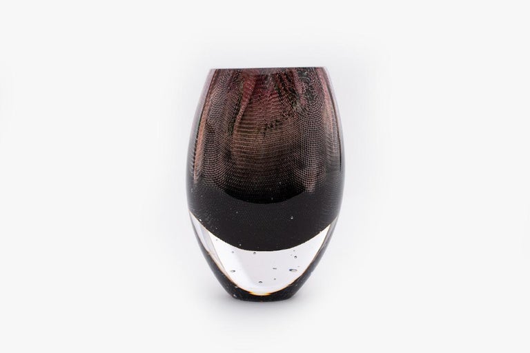 Omer Arbel Unique Copper Mesh Glass Vases OA84 For Sale at 1stDibs