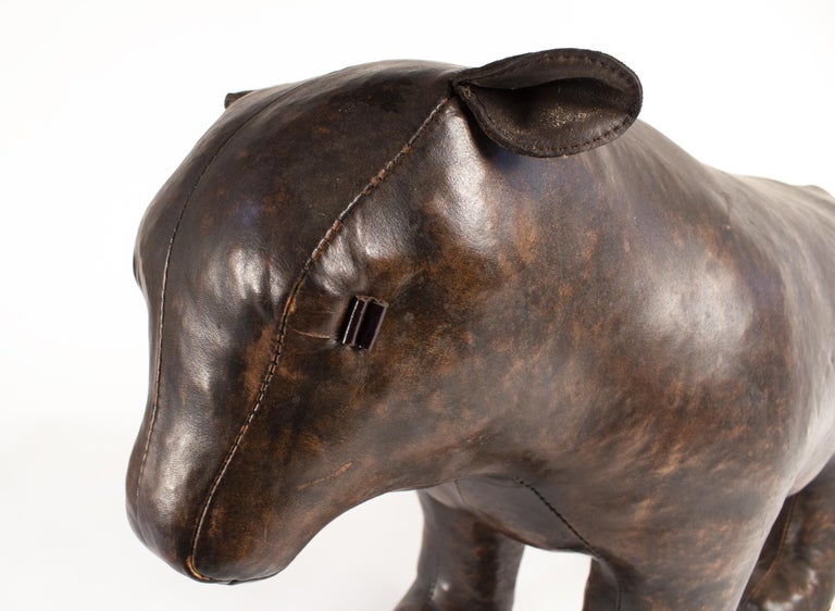 Omersa Bear Sculpture / Footstool in Leather By Dimitri Omersa For Sale ...