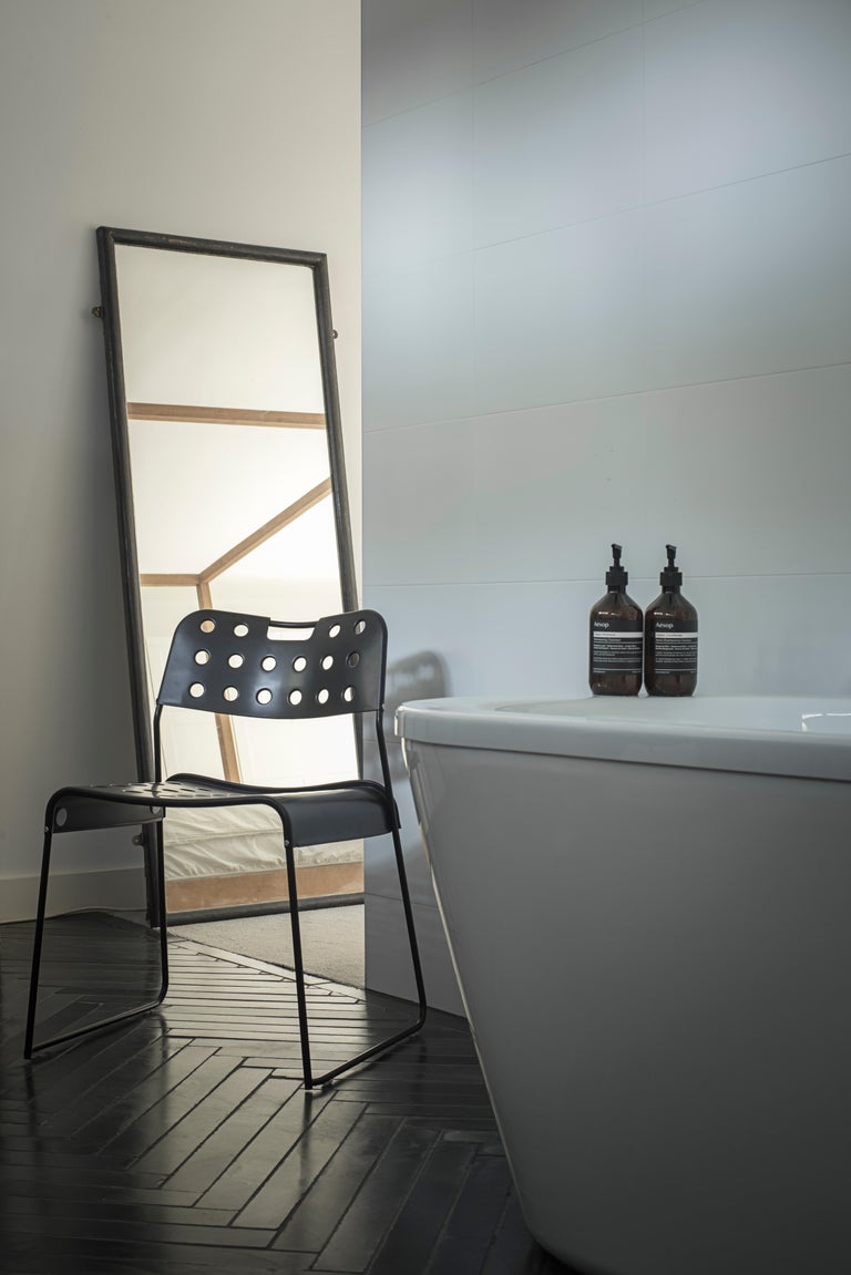 Omkstak, Stacking Chair, RAL 5019 Capri Blue For Sale at 1stDibs