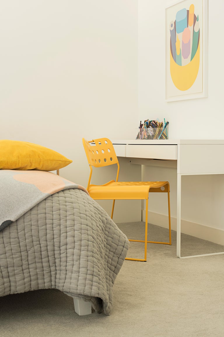 Omkstak, Stacking Chair, RAL 5019 Capri Blue For Sale at 1stDibs