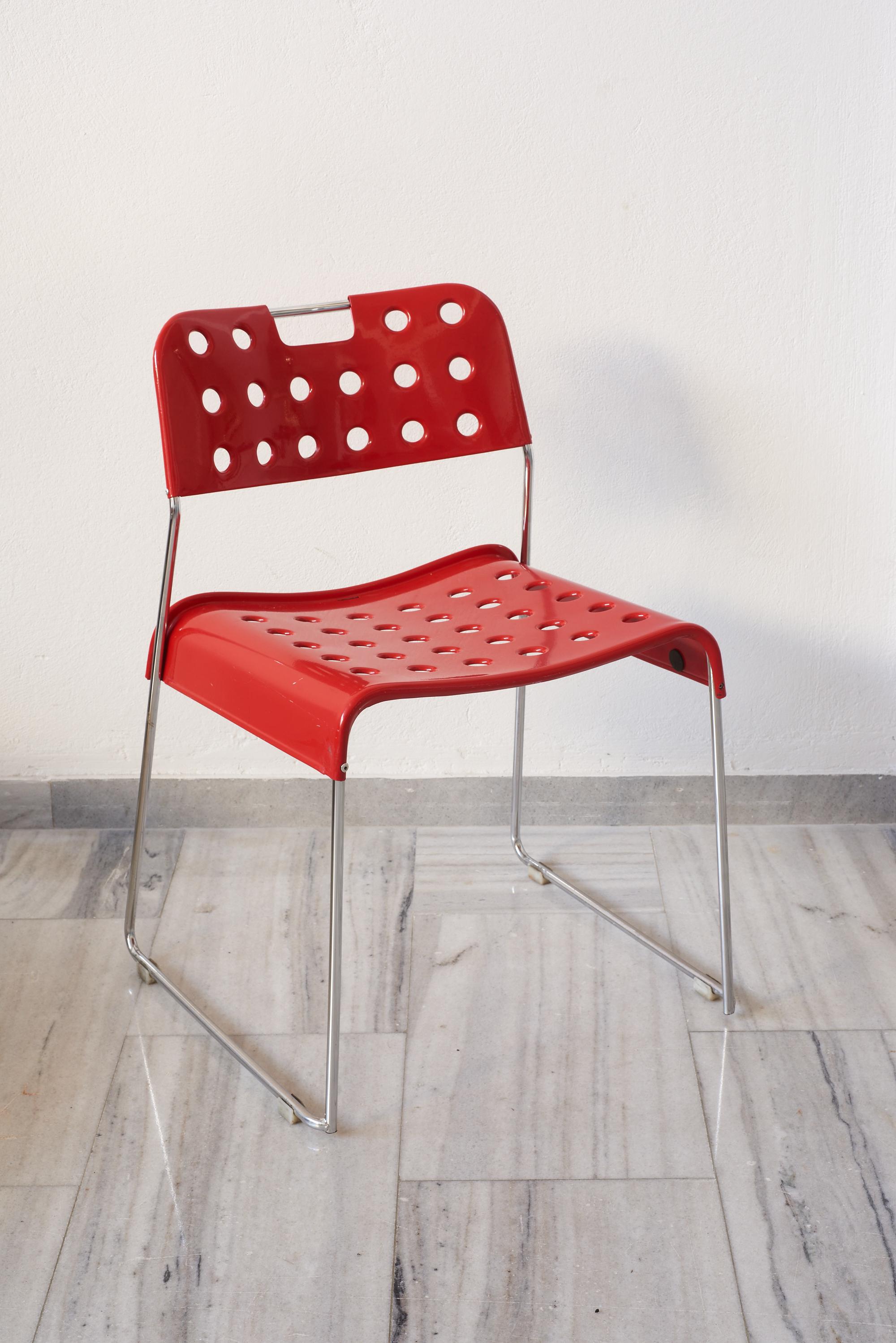 Omkstak stacking chairs designed by Rodney Kinsman for Bieffeplast ...