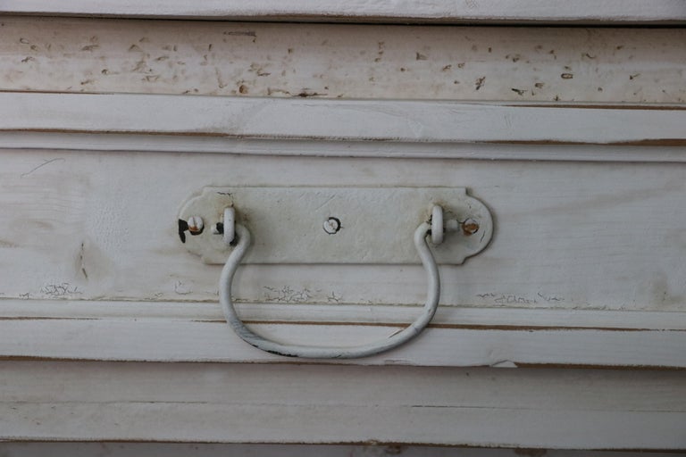 1900's French Farmhouse Pale Yellow Shabby Chic Mansion Breakfront at ...