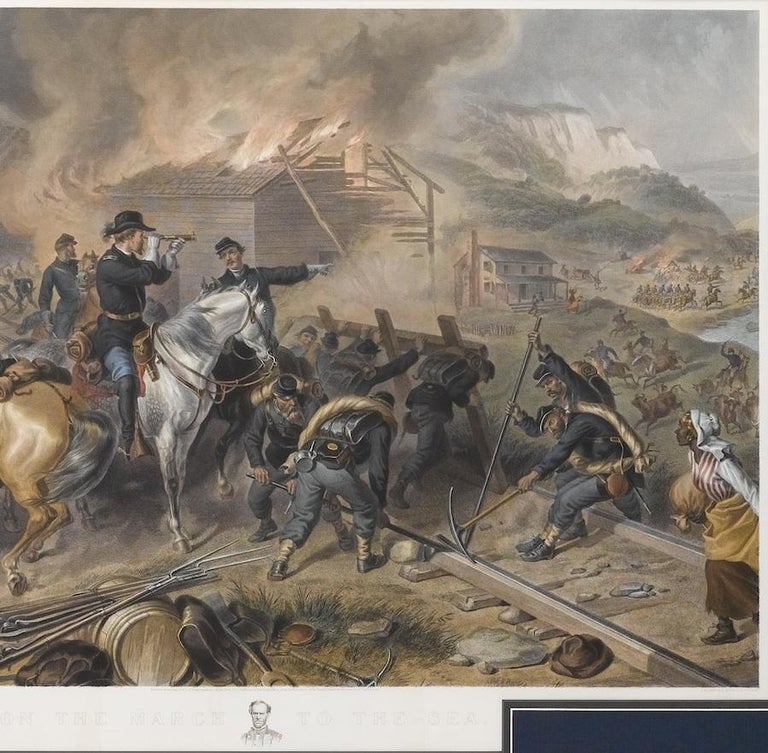 "On the March to the Sea" Antique Print by A. H. Ritchie For Sale at ...