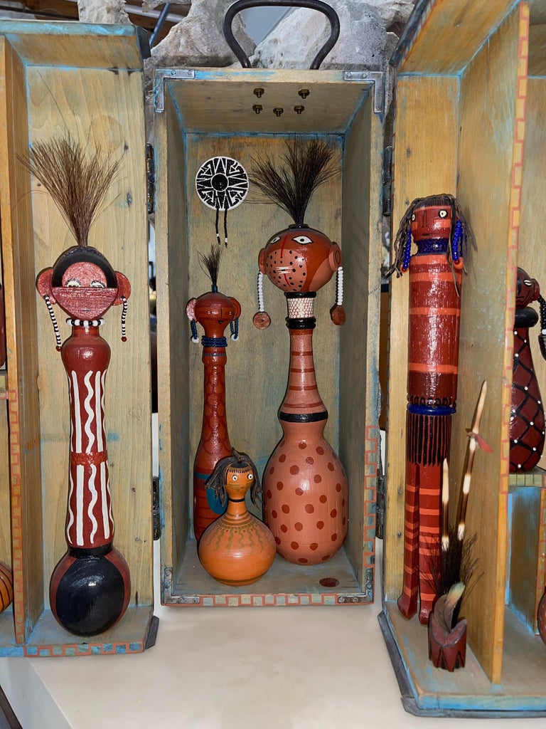 Once Known as the Fish People 1986 Folk Art by Pat Mervis Schwartz For ...