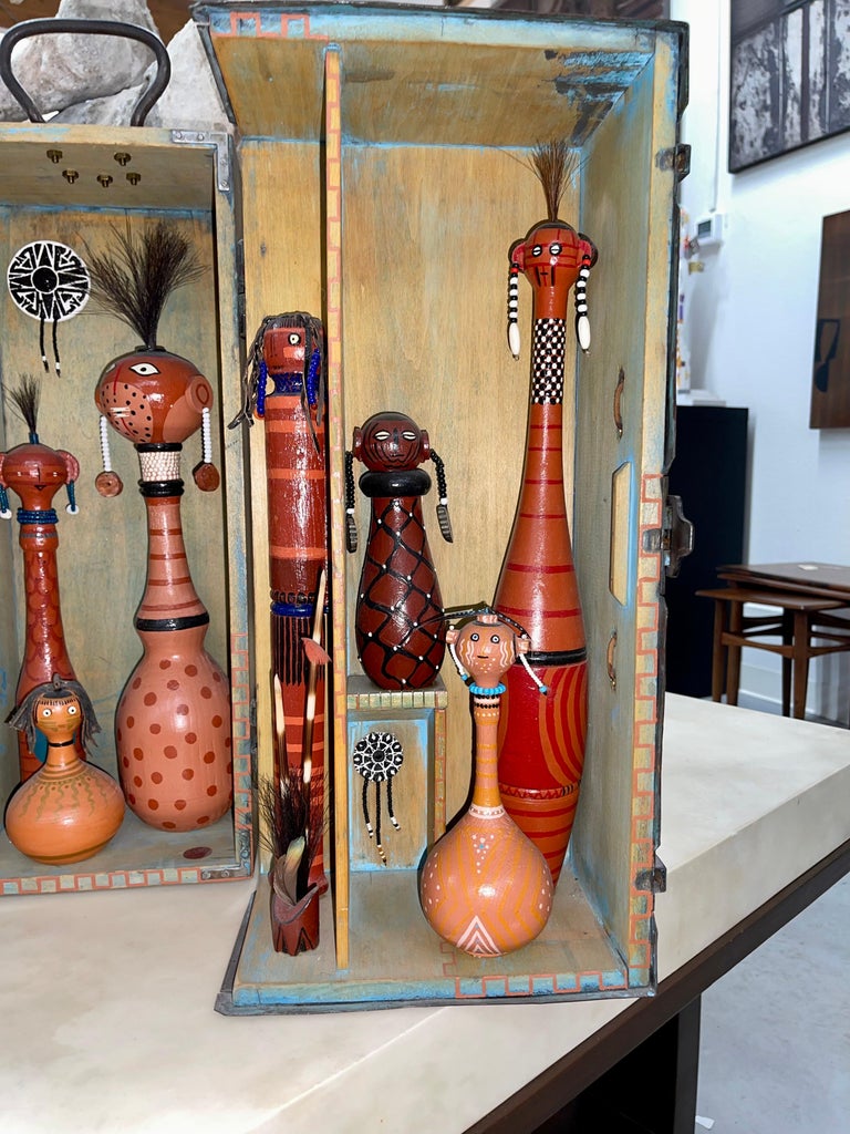 Once Known as the Fish People 1986 Folk Art by Pat Mervis Schwartz For ...