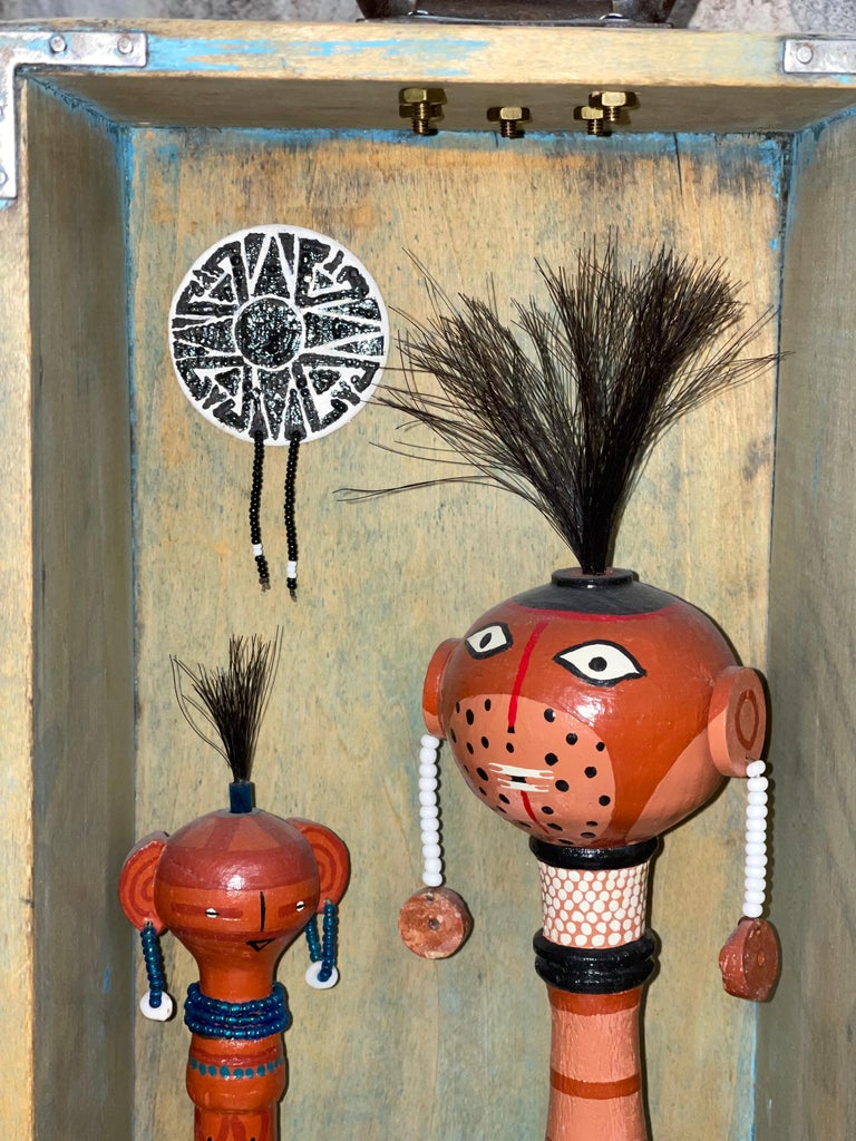 Once Known as the Fish People 1986 Folk Art by Pat Mervis Schwartz For ...