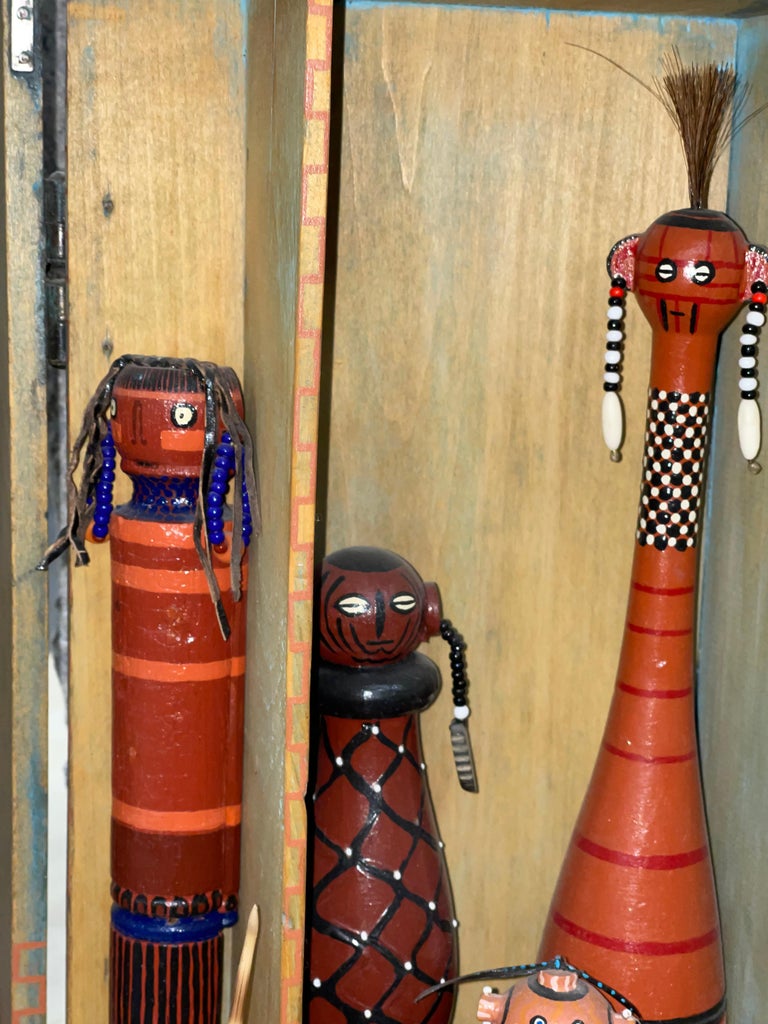 Once Known as the Fish People 1986 Folk Art by Pat Mervis Schwartz For ...