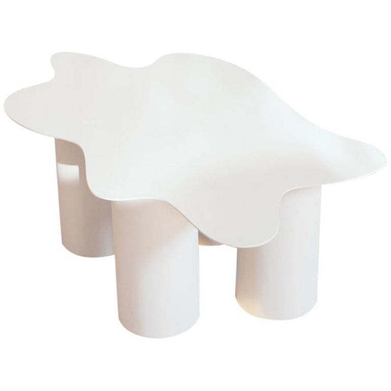 Onda Contemporary Coffee Table in Pink Metal For Sale at 1stDibs ...