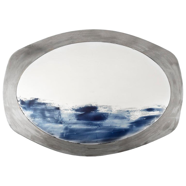 Onda, Wall Sculptural Mixed Media Mirror. For Sale at 1stDibs