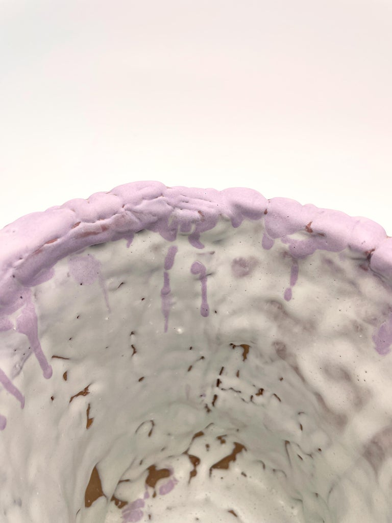 Onda Vase, Lilac Bubble and Opaque Pink 01 For Sale at 1stDibs