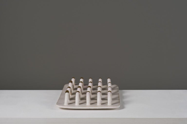 Ondes #4 by Rosa Cortiella, Grogged Clay Decorative Object For Sale at ...