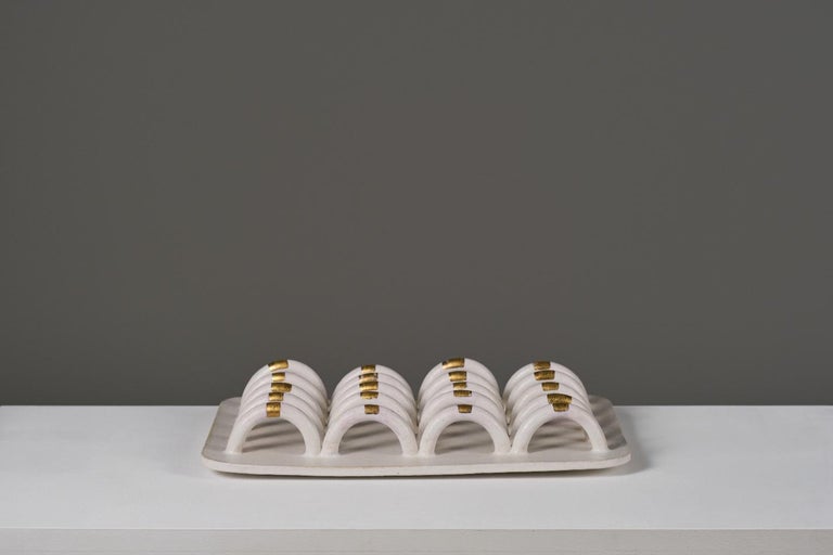 Ondes #4 by Rosa Cortiella, Grogged Clay Decorative Object For Sale at ...