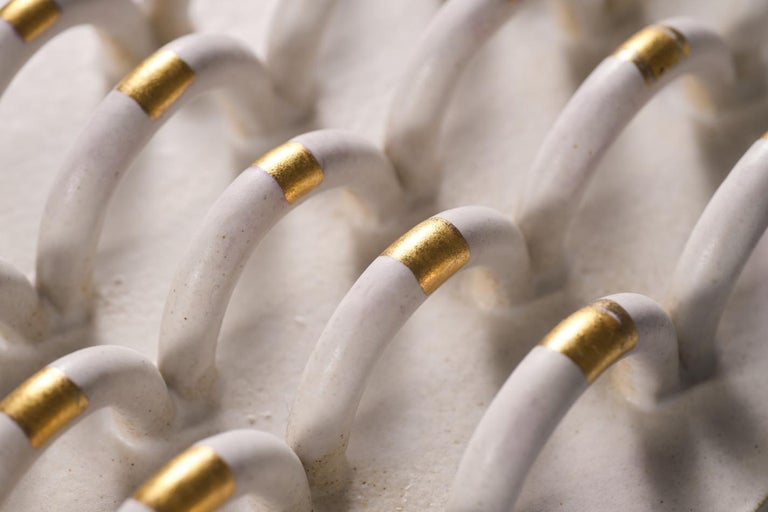 Ondes #4 by Rosa Cortiella, Grogged Clay Decorative Object For Sale at ...