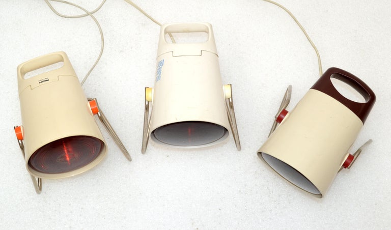 One of 3 Philips Vintage Infrared Heat Lamp Charlotte Perriand HP 3603 ...