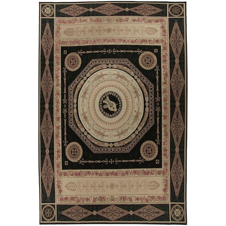 Oversize European Style Wool Area Rug 12' x 17'5 at 1stDibs