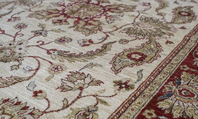 One of a Kind Traditional Handwoven Wool Area Rug 6'2 x 8'9 For Sale at ...