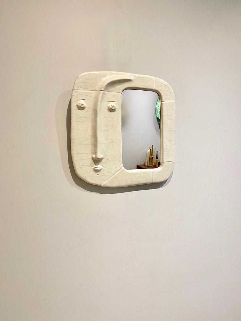 One of a Kind Ceramic Mirror Signed by DaLo at 1stDibs | one dalo