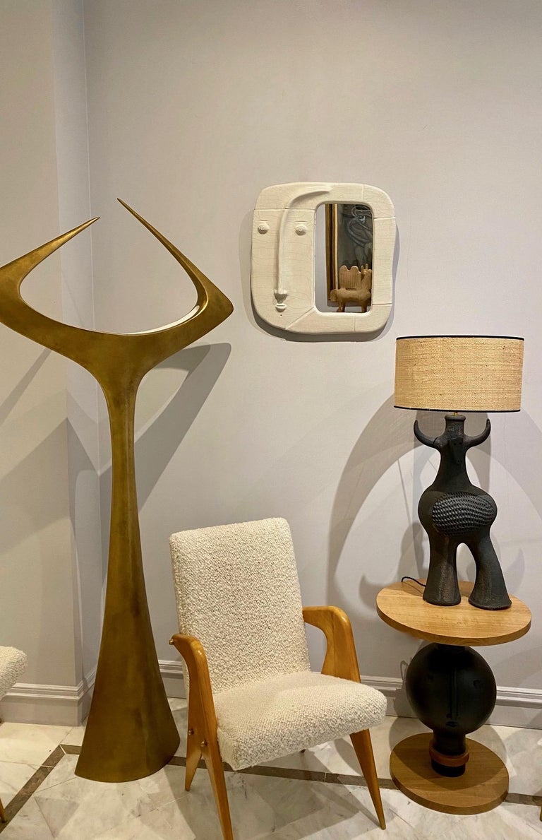 One of a Kind Ceramic Mirror Signed by DaLo at 1stDibs | one dalo