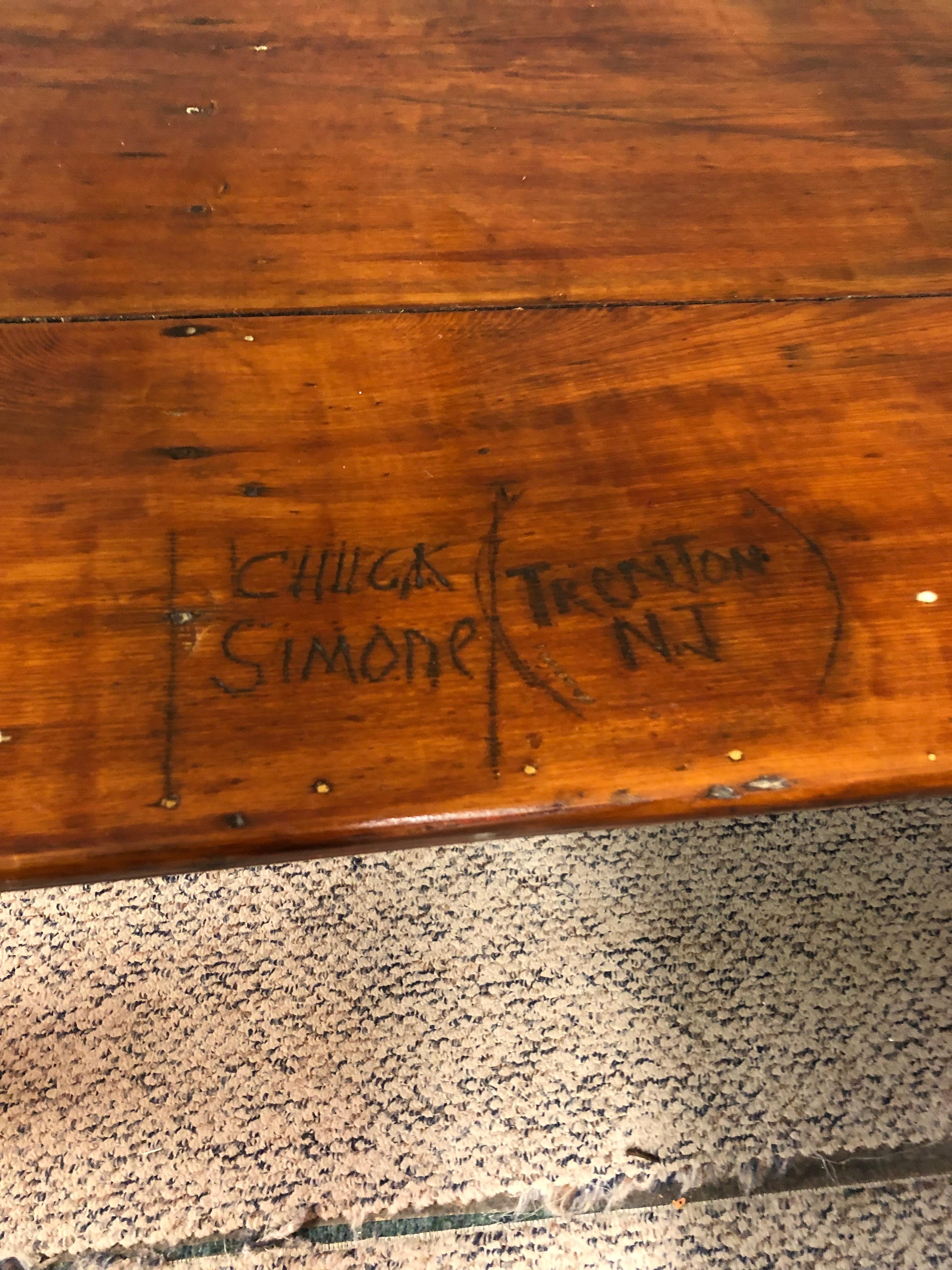 One of a Kind Character Rich Large Rustic Farm Table For Sale at 1stDibs