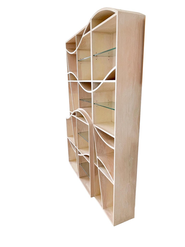 One of a Kind Custom Emmett Moore Limed Oak Bookcase, USA, 2014 For ...