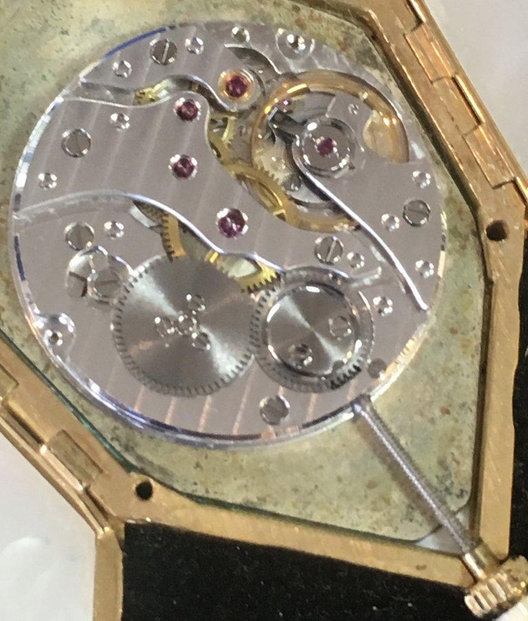 One of a Kind Fred Paris Gerald Genta Diamond MOP Gold Watch Bracelet ...