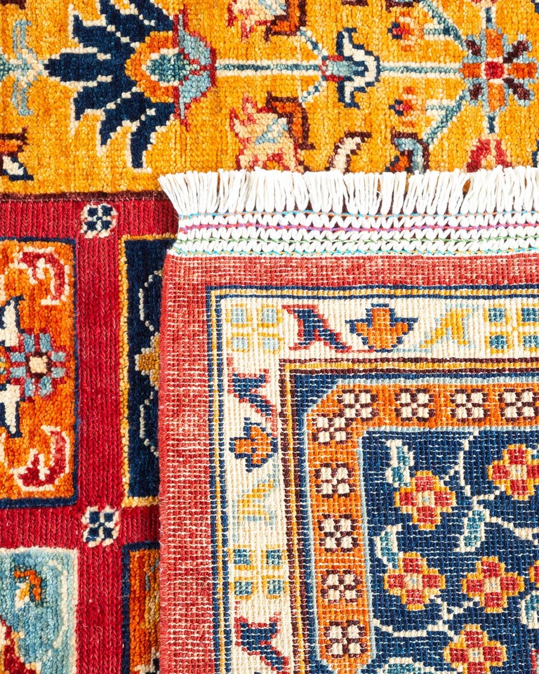 One-of-a-Kind Hand Knotted Bohemian Tribal Light Blue Area Rug For Sale ...