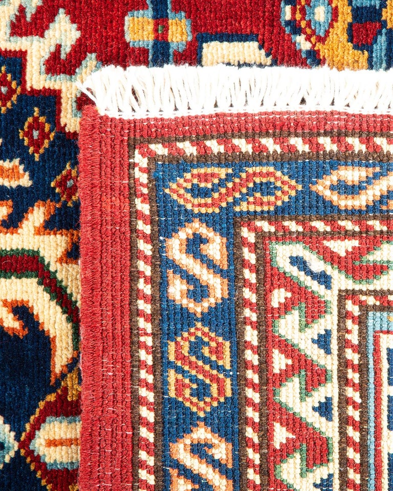 One-of-a-kind Hand Knotted Bohemian Tribal Tribal Red Area Rug For Sale ...