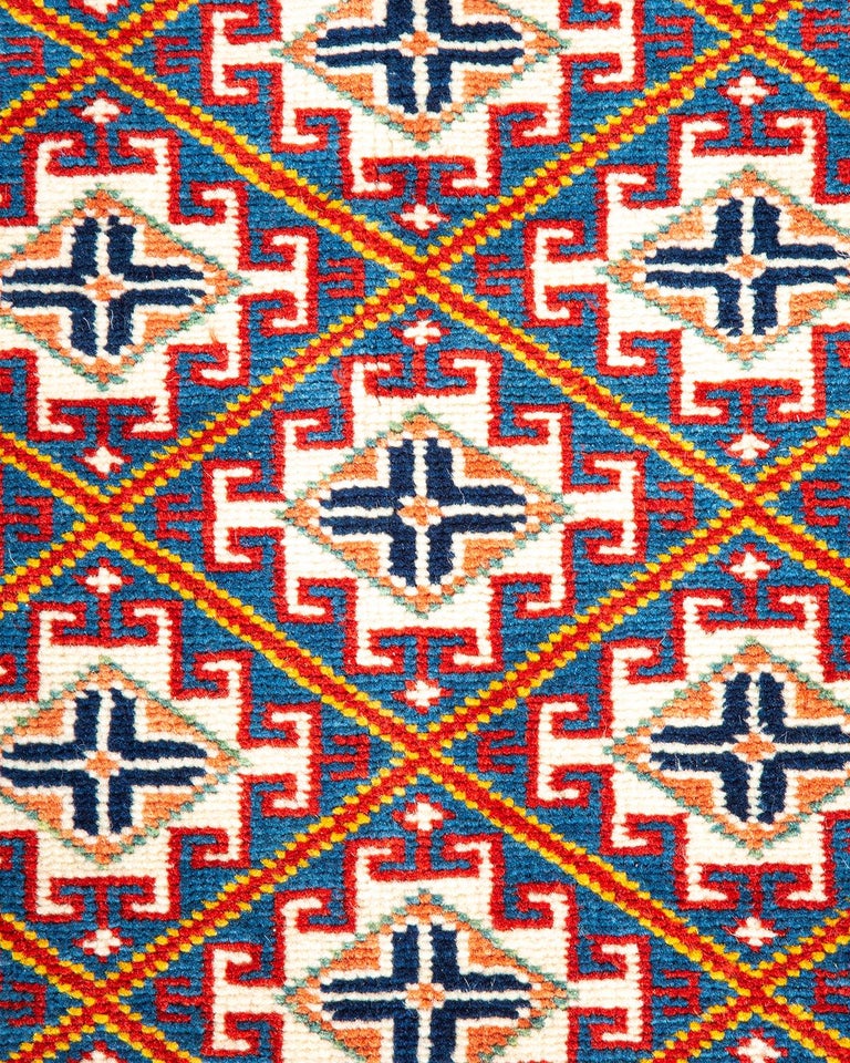 One-of-a-kind Hand Knotted Bohemian Tribal Tribal Red Area Rug For Sale ...