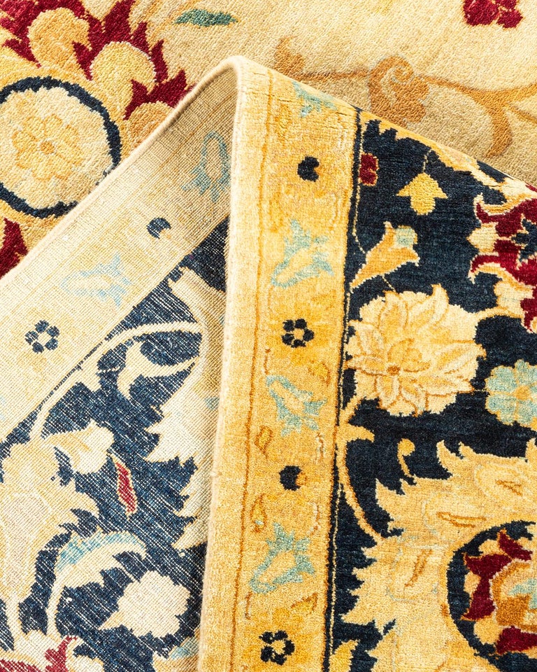 One-of-a-kind Hand Knotted Oriental Mogul Ivory Area Rug For Sale at ...
