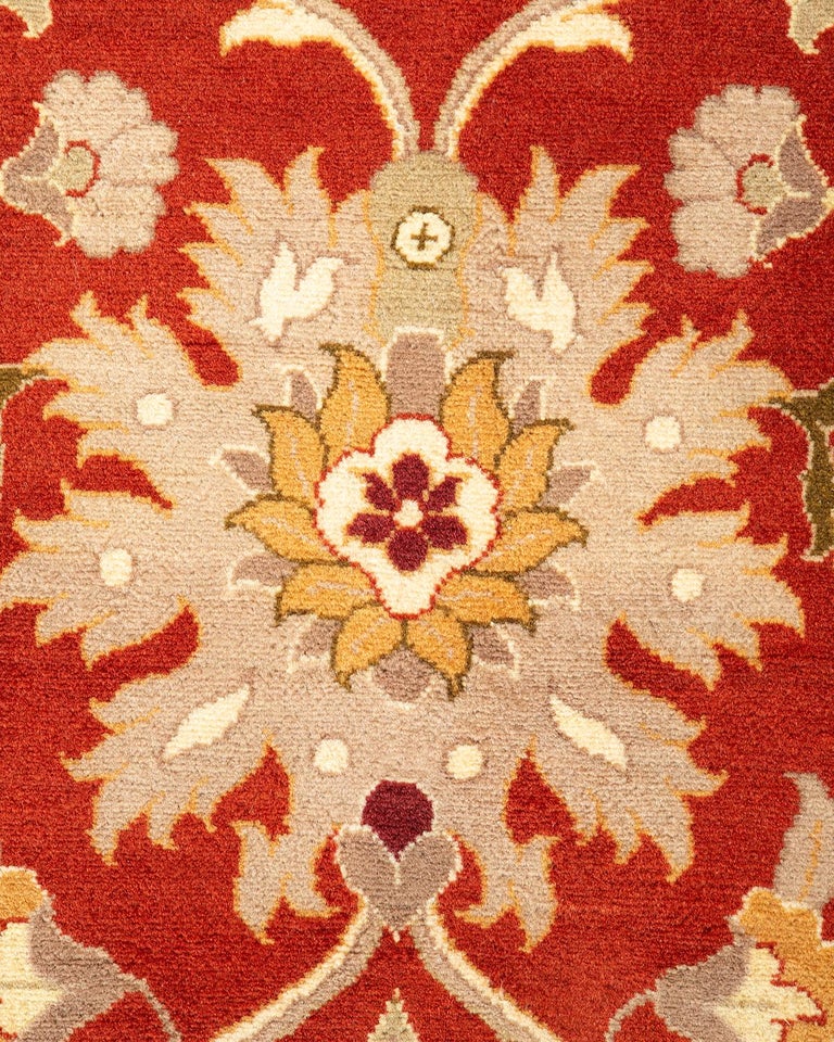 One-of-a-kind Hand Knotted Oriental Mogul Orange Area Rug For Sale at ...