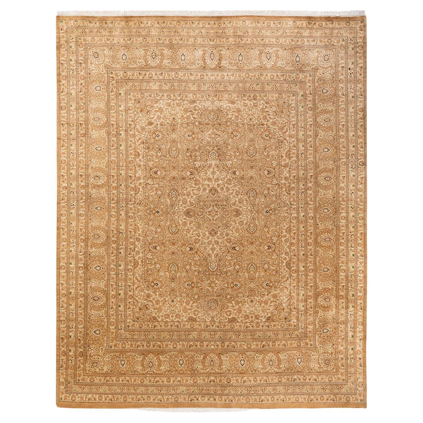One-of-a-kind Hand Knotted Oriental Mogul Yellow Area Rug For Sale at ...