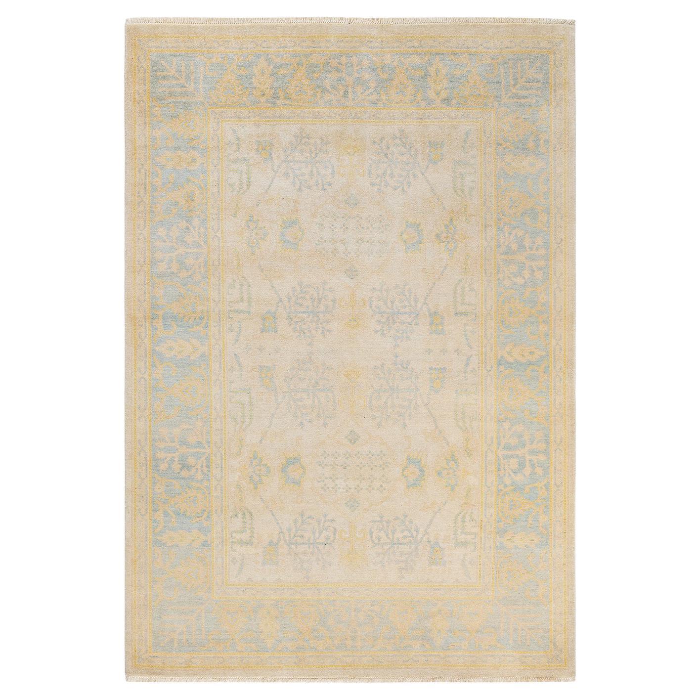 One of a Kind Contemporary Handwoven Wool Area Rug 7'11 x 9'9 For Sale ...