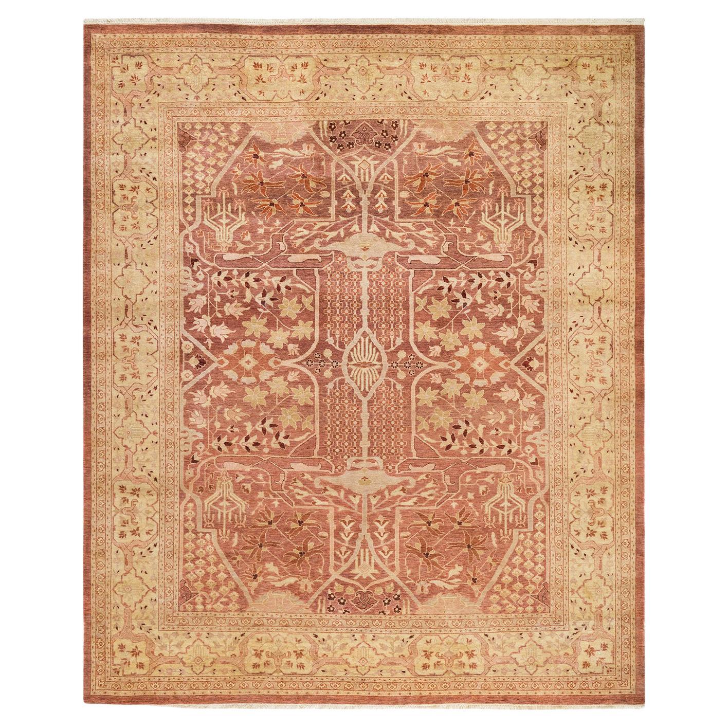 One-of-a-kind Hand Made Contemporary Eclectic Pink Area Rug For Sale at ...
