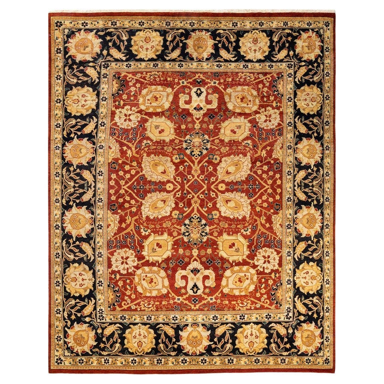 One-of-a-kind Hand Made Contemporary Eclectic Red Area Rug For Sale at ...