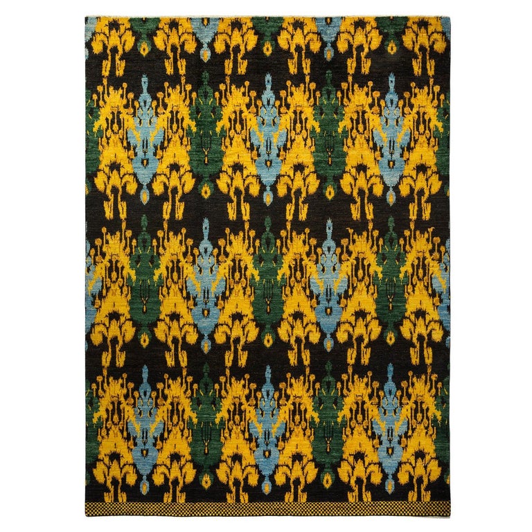 One-of-a-kind Hand Made Contemporary Modern Black Area Rug For Sale at ...