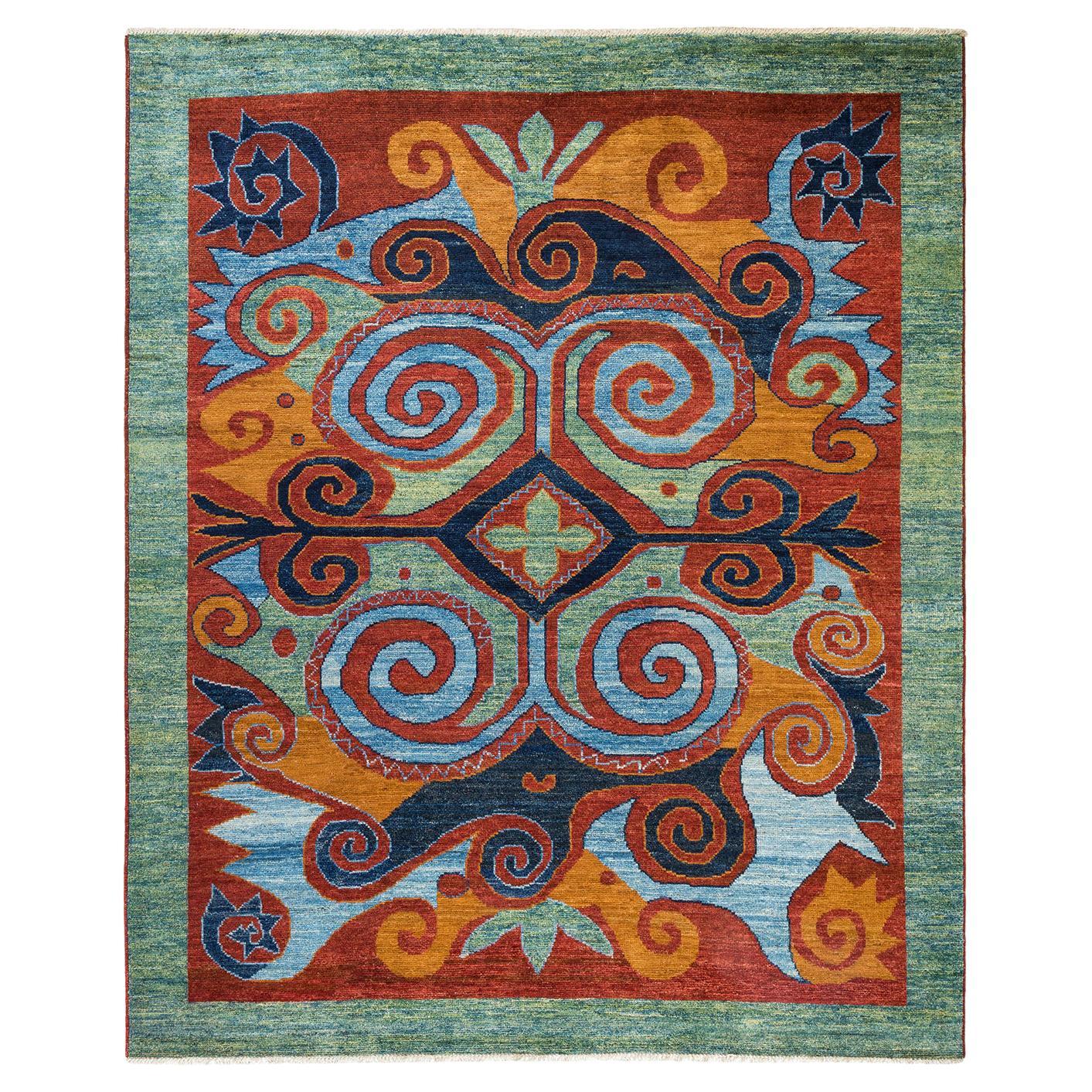 Nazmiyal Collection Light Orange Modern Boutique Area Rug 12 ft x 15 ft ...