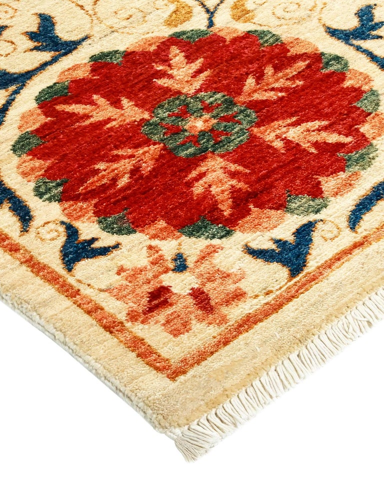 One-of-a-Kind Hand Made Contemporary Suzani Ivory Area Rug For Sale at ...