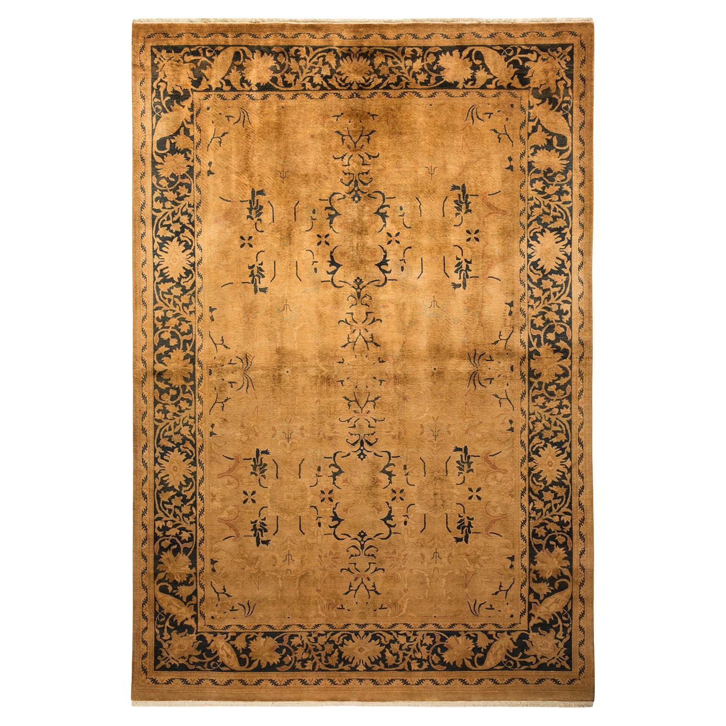 Contemporary Texture Area Rug with Transitional Style with Raised ...