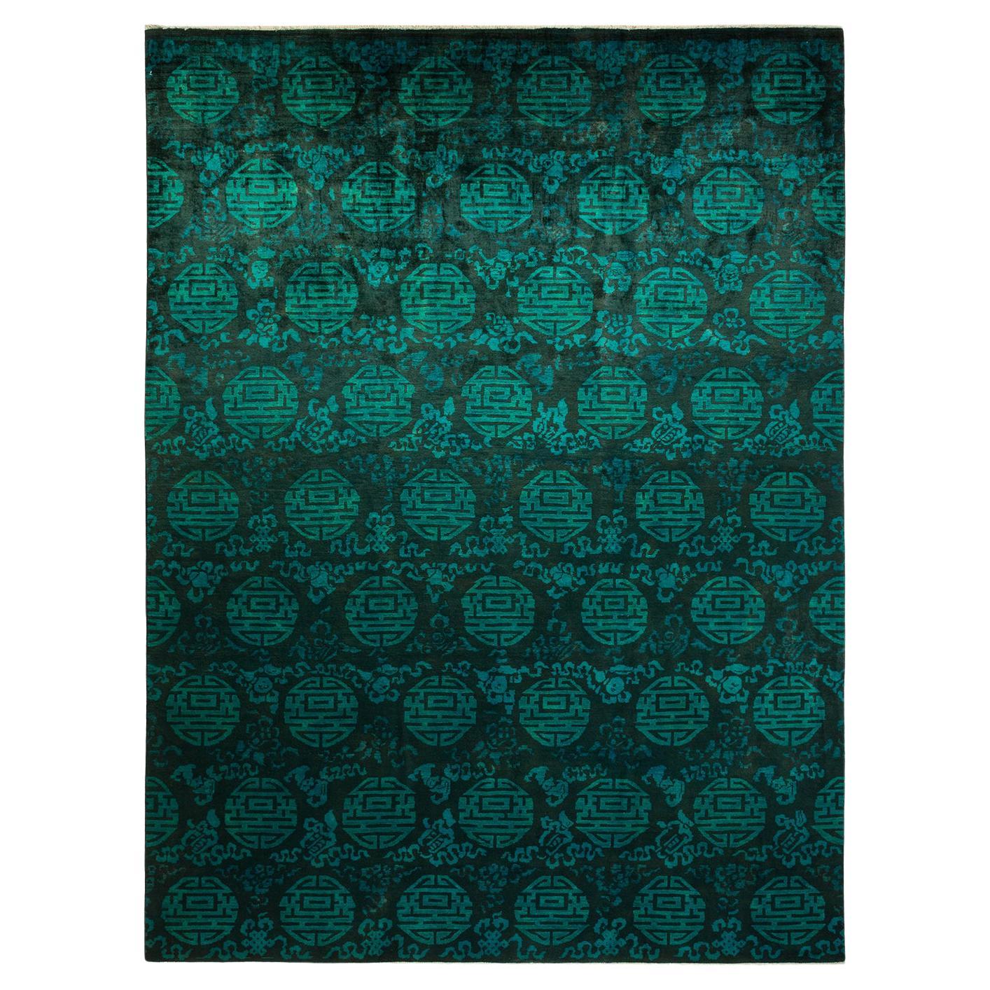 One-Of-A-Kind Hand Made Contemporary Vibrance Pink Area Rug at 1stDibs