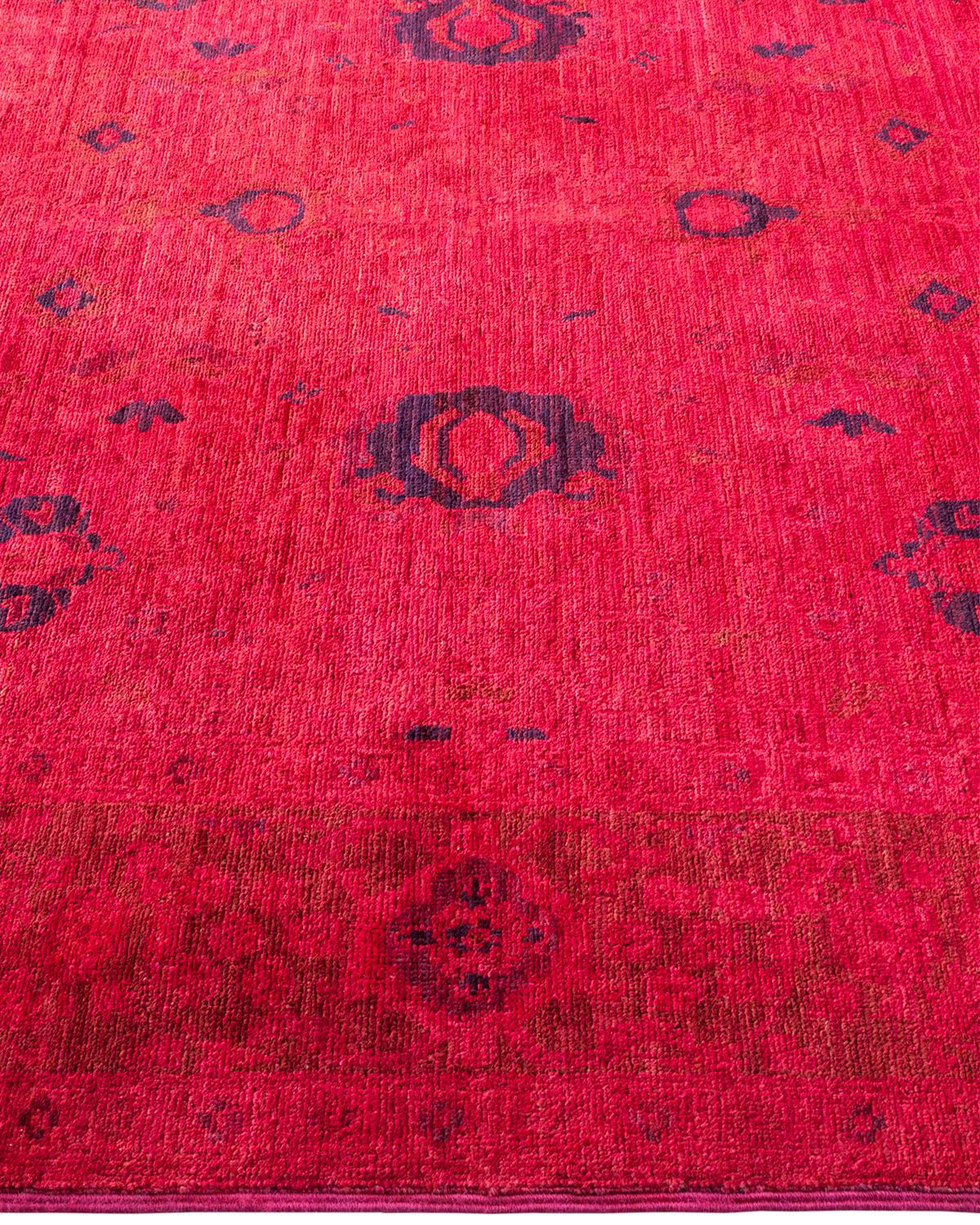 One-Of-A-Kind Hand Made Contemporary Vibrance Pink Area Rug at 1stDibs